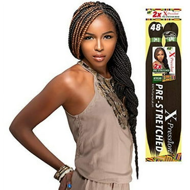Sensationnel Pre-Stretched Xpression Braiding Hair Pack of 3 - Walmart.com