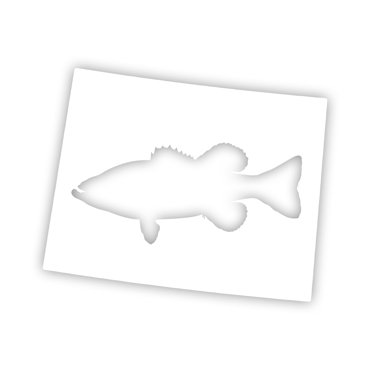 Wyoming Bass Sticker Decal Die Cut - Self Adhesive Vinyl - Weatherproof ...