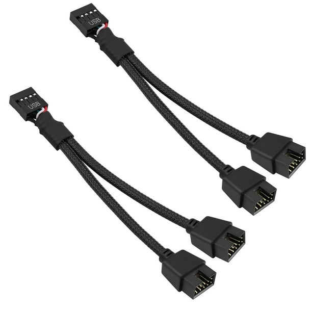 keepw 2pcs/set USB 0 Header Splitter Easy To And Plug And Play For ...