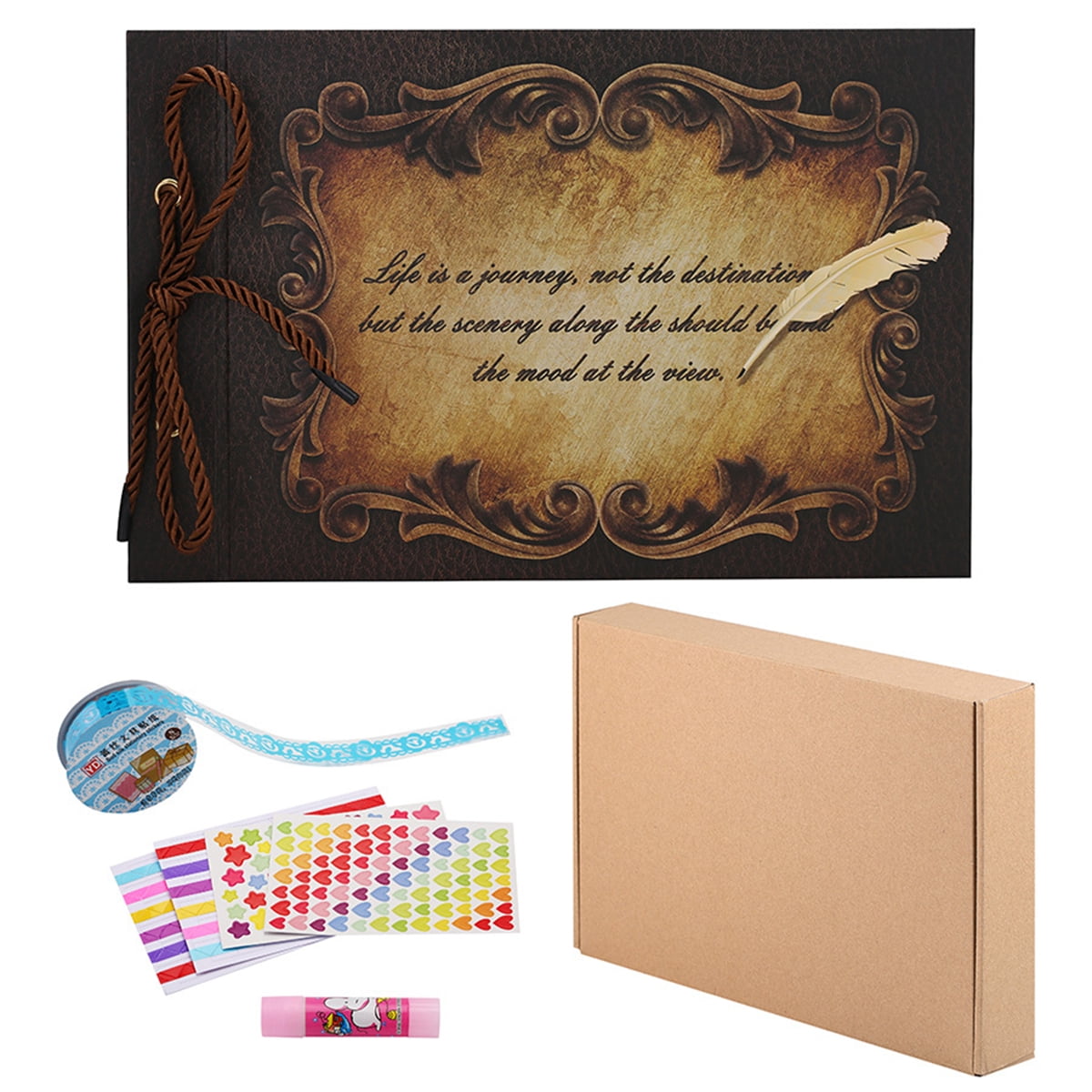 DIY Handmade Family & Kids Album Set Wth 4PCS Stickers Scrapbook ...