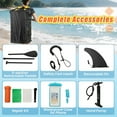 GVN 11 Feet Inflatable Soft Top Surfboard with Accessories and Repair ...