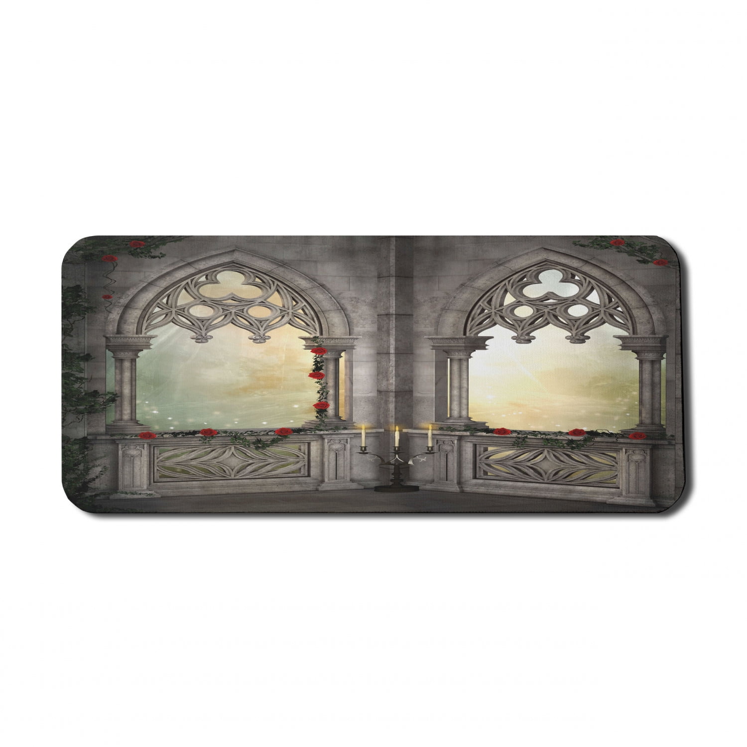Gothic Computer Mouse Pad, Vintage Style Ottoman Palace Balcony for ...