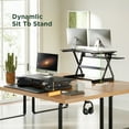 40 Inch Standing Desk Converter, 12-Position Adjustable Height Computer ...