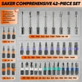 42 in 1 Magnetic Screwdriver Set, Multi Bit Free Combination Ratchet ...