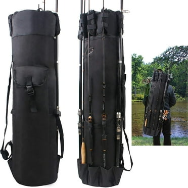 Portable Fishing Rod Pole Carrier Carry Case Organizer Storage Travel Bag - Walmart.com