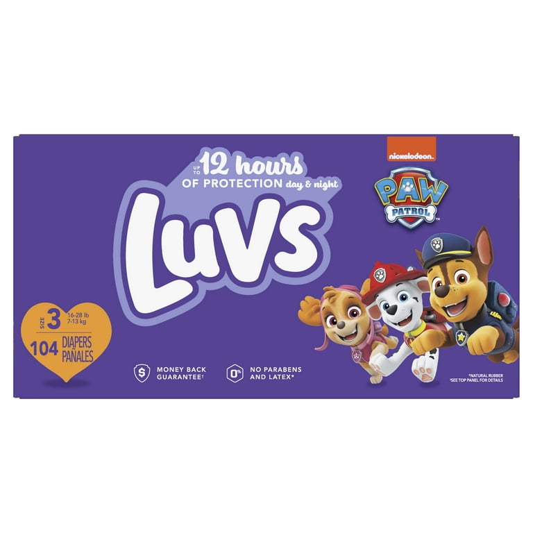 Luvs Diapers Size 3 104 Count Select for More Options