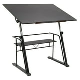 Studio Designs Zenith Adjustable Wood Top Drafting Table in Black - Walmart.com