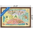 The Wizard Of Oz - Map Wall Poster, 14.725" x 22.375", Framed - Walmart.com