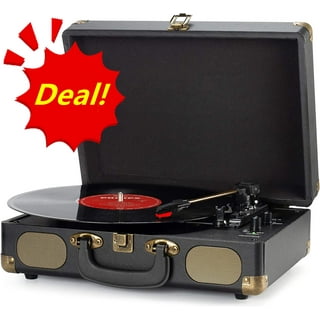 JENSEN JTA-315 Dual-Direction Bluetooth Belt-Drive Turntable with ...