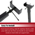 HECASA RV Slide Out Stabilizer Jacks Universal Extendable from 20" - 48 ...