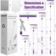 Baseboard Cleaner Tool with Handle, 60" Extendable Long Handle ...