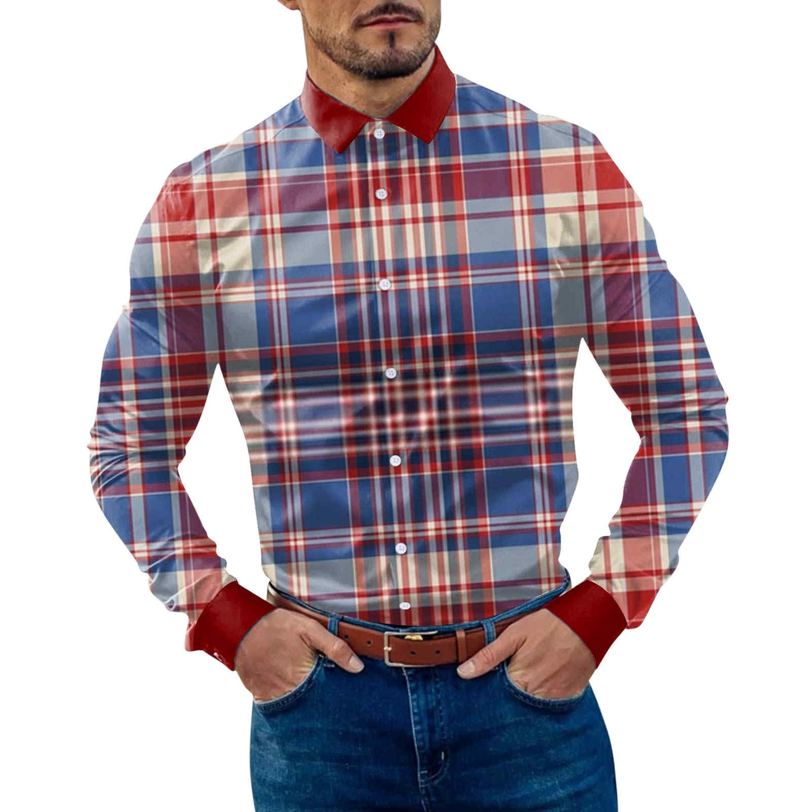 Larisalt Flannel Shirt For Men,Mens Flannel Shirts Long Sleeve Pearl ...