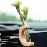 Taosunzt Car Flower Vase Holder Ornaments Car Flower Arranger Wooden ...