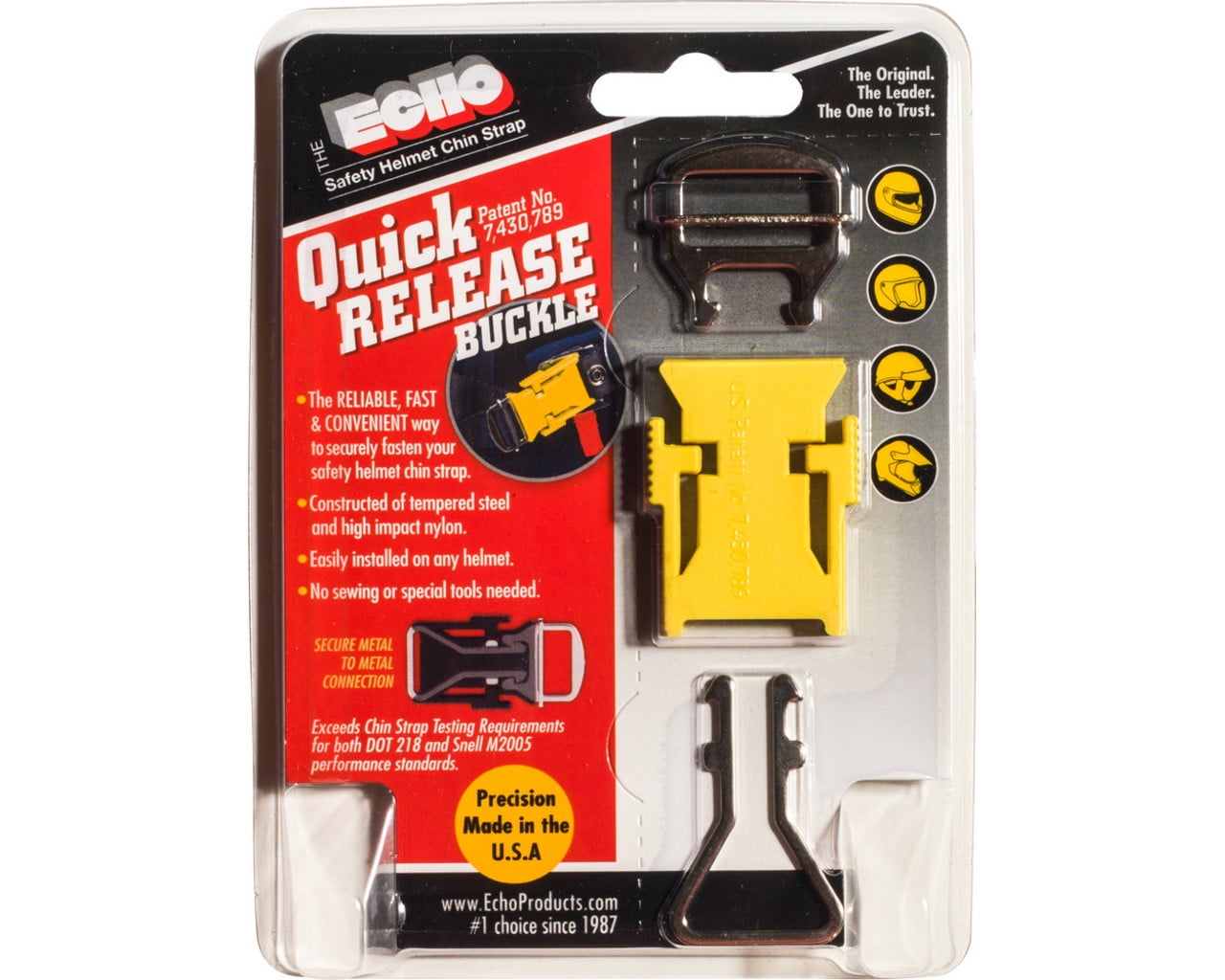 Echo Helmet Strap Quick Release Yellow 27-1084Y - Walmart.com