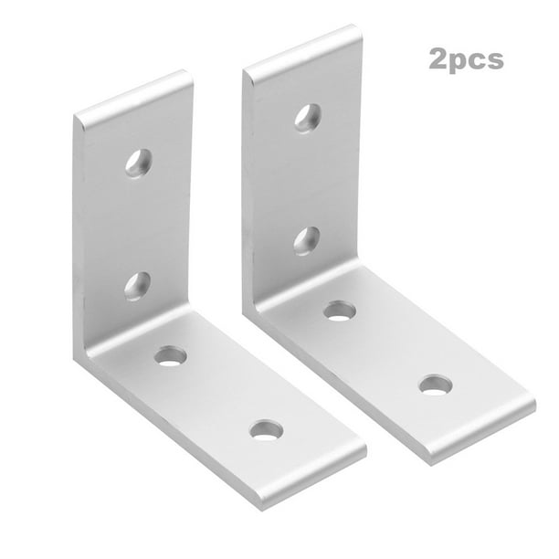 Right Angle Bracket,4 Holes Aluminum Profile Corner Brace Corner ...