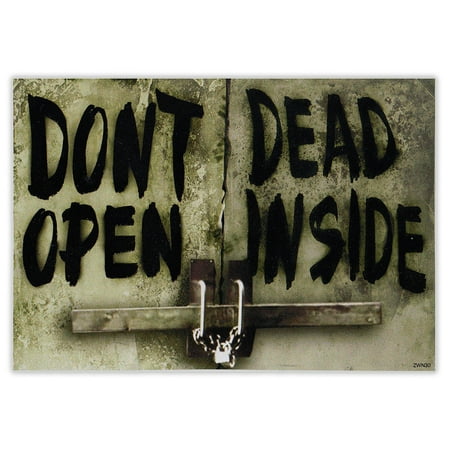Bumper Sticker - Don't Open Dead Inside - Zombie Hunter Apocalypse ...