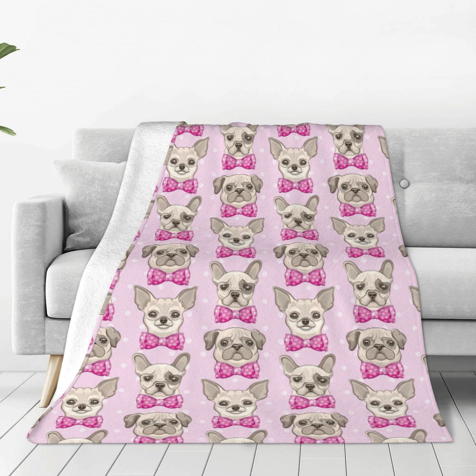 Fotbe Cute puppy Manta de Franela Acolchonada con Estampado, Súper ...