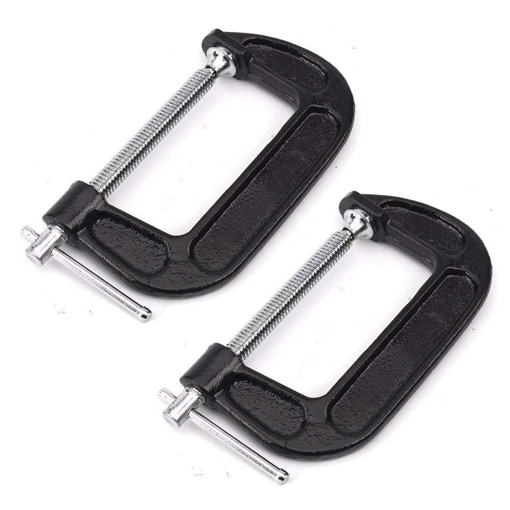 Wideskall 6" x 2.25" inch Heavy Duty Malleable C Clamp Pack of 2 ...