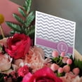 3drose, Letter L Monogrammed on Grey and White Chevron with Pink - Gray ...