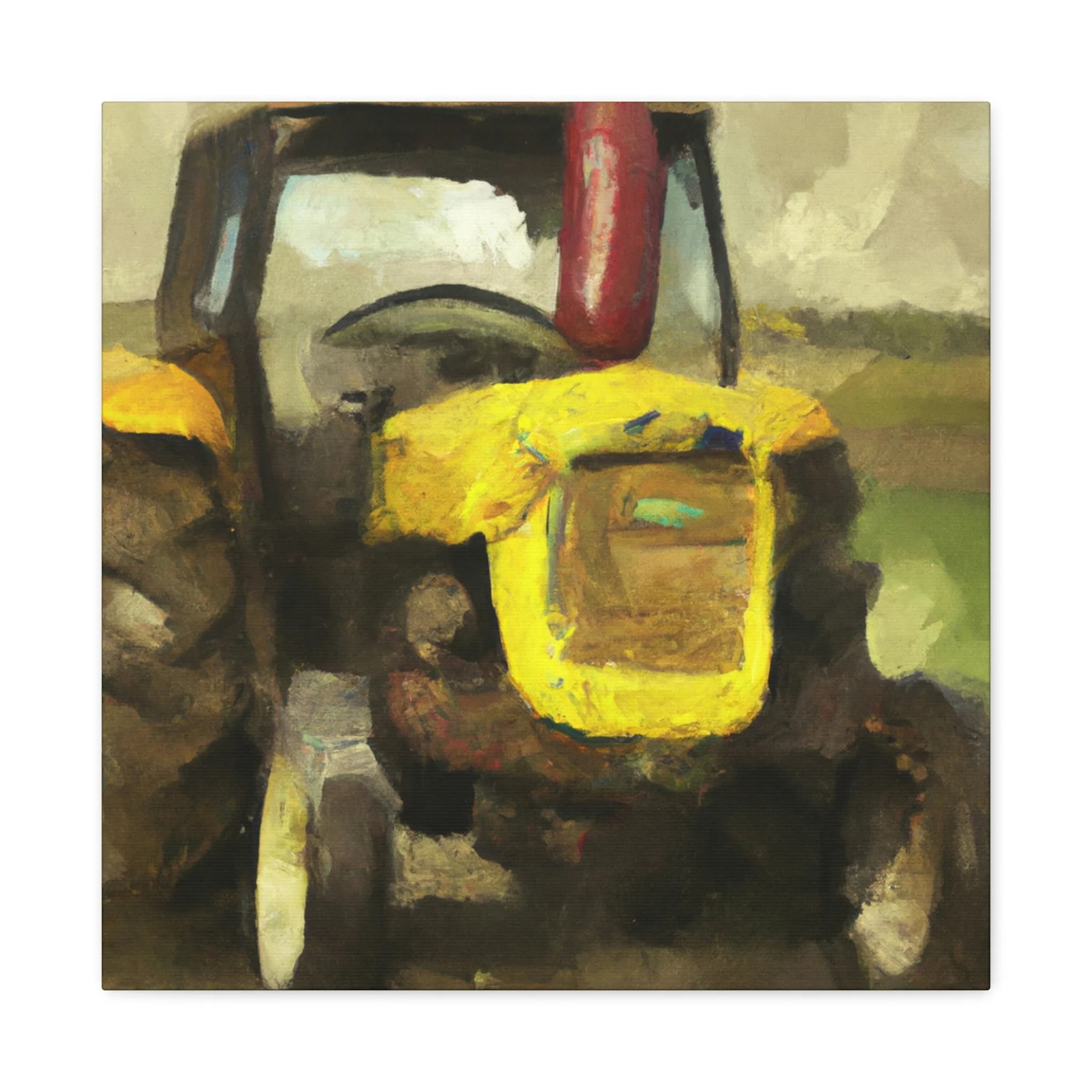 Tractor in Sunset Glow - Canvas - Walmart.com