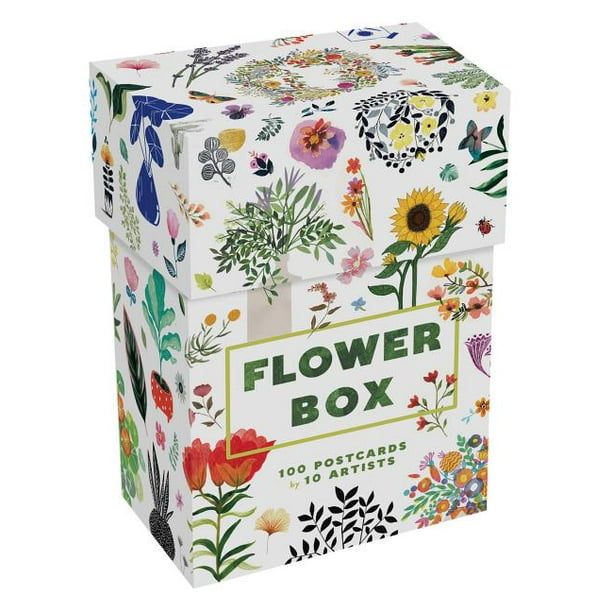 Flower Box: 100 Postcards by 10 artists (100 botanical artworks by 10 ...