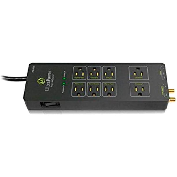 Ultrapower Ps 800i Multimedia Surge Protector 8 Outlets 6ft Long 14