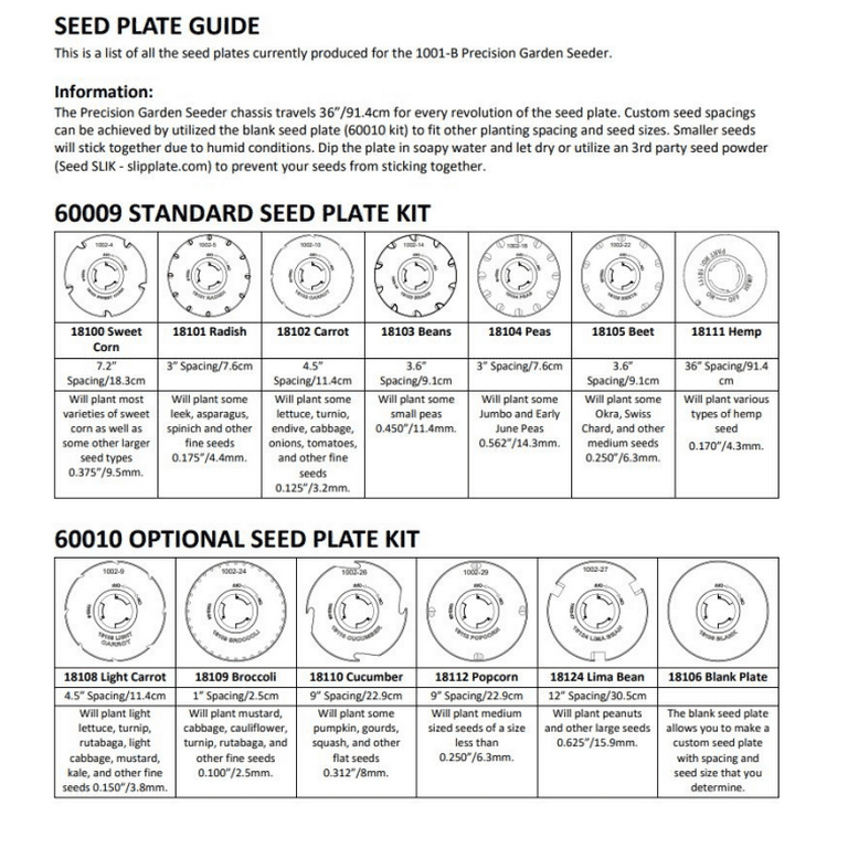 Precision Garden Seeder Earthway 1001 B