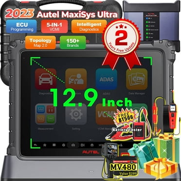Autel scanner Maxisy Ultra EV Intelligent Diagnostics Tablet with MaxiFlash VCMI, Topology Map ...