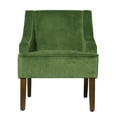HomePop Modern Velvet Swoop Arm Accent Chair - Walmart.com