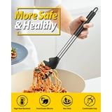 2 Packs Silicone Pasta Fork, Kitchen Heat Resistant Noodle Spoon Server ...