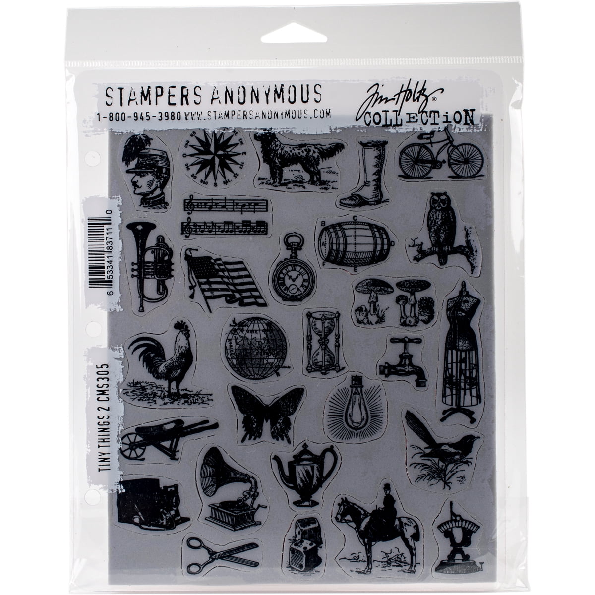 Tim Holtz Cling Stamps 7"X8.5"-Tiny Things 2 - Walmart.com