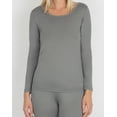 INNERSY Women's Thermal Underwear Tops Round Neck Base Layer Shirt ...