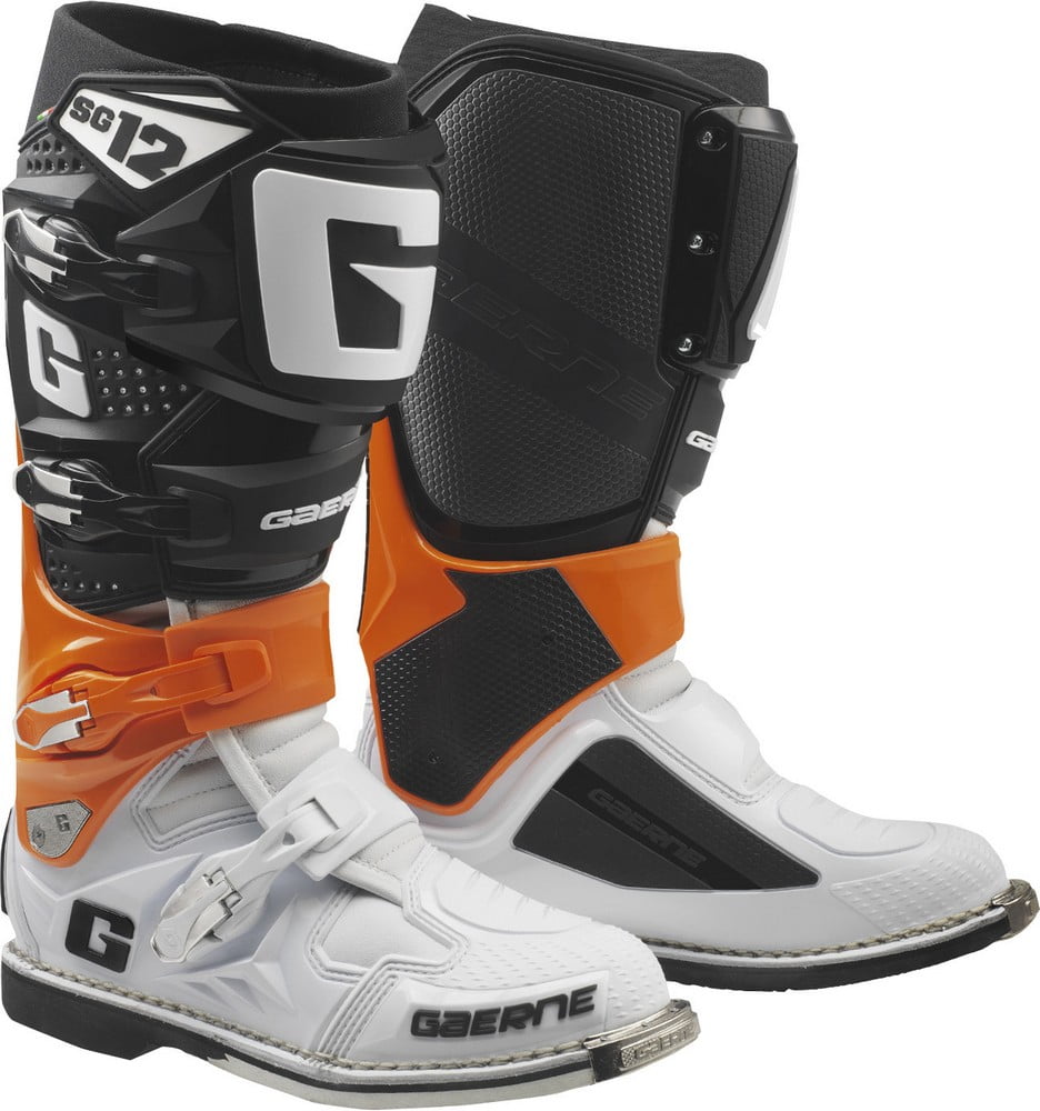 Gaerne SG-12 Mens MX Offroad Boots Orange/Black/White 7 USA - Walmart.com