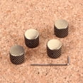 4Pcs Metal Bronze-coloured Replacement Speed Knobs Button Volume Tone ...