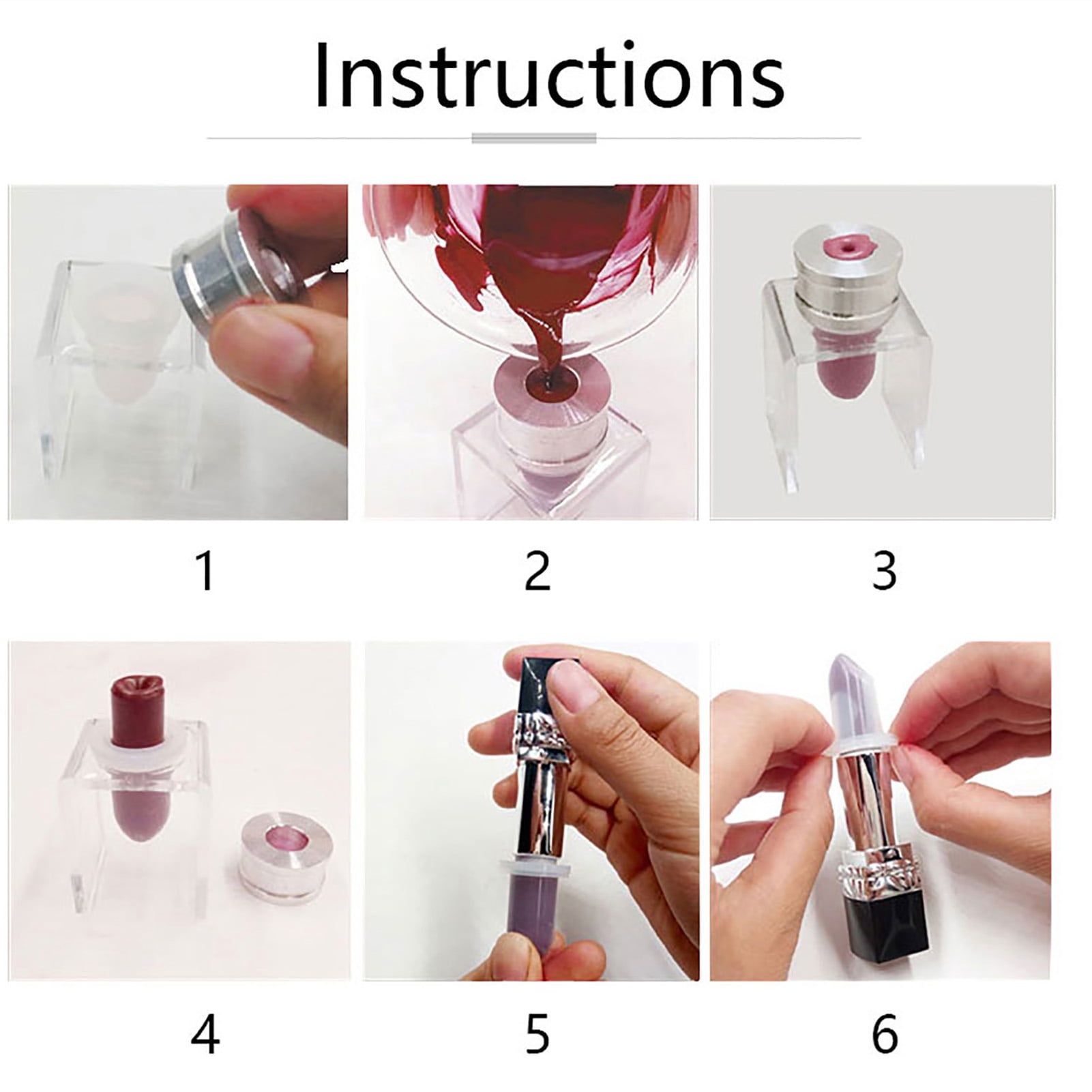 Molde para lápiz labial herramienta de molde de muestra de lápiz labial ...