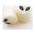Pair of Ear Plugs made of Organic Horn Bone with Alien Design - Walmart.com