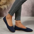Blue Ladies Versatile Square-Toe Low-Cut Plus-Size Shoes Spring Summer ...
