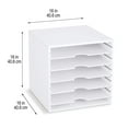 Simply Tidy White Modular Panel Cube - File Organizer & Desk Shelves ...