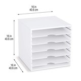 Simply Tidy White Modular Panel Cube - File Organizer & Desk Shelves ...
