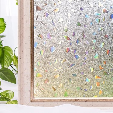 Glass Sticker, Bamboo Pattern Frosted Translucent Adhesive Window ...