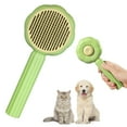 Cat Hair Brush, Self Cleaning Pet Slicker Brush With Release Button ...