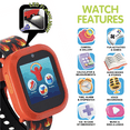 iTech Jr Kids Boys Flame Emoji Silicone Strap Smartwatch and LED ...