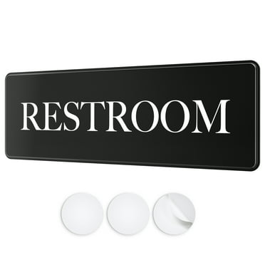 Men and Women Restroom Signs Pictogram Acrylic Self Adhesive Back ...