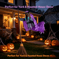 Witch Decorations Halloween 6 FT Scary Flying Witch Decorations ...