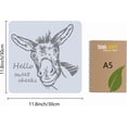 PET Plastic Drawing Painting Stencils Templates Square Creamy White ...