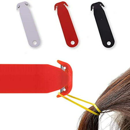 cueiha 3 Pcs Hair Rubber Band Remover, Hair Elastic Tie Cutter Dual ...