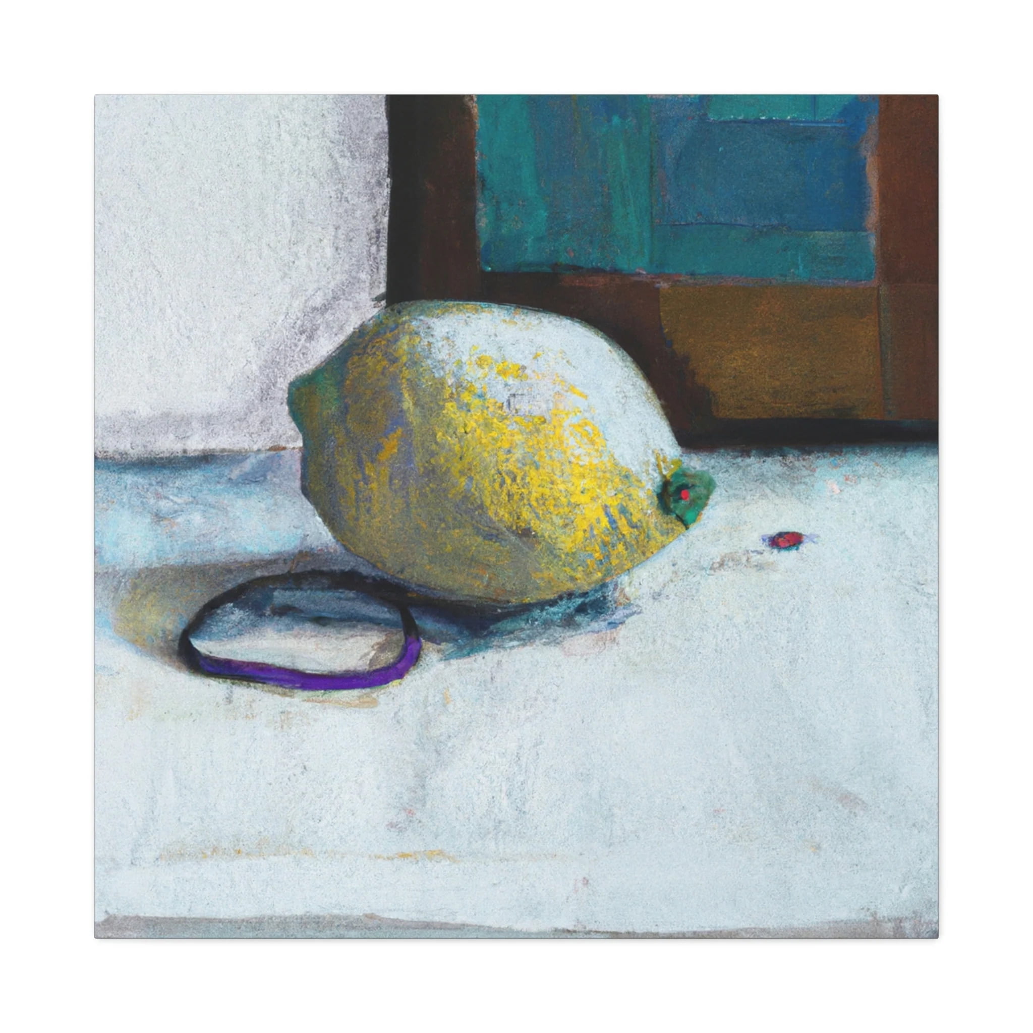 Lemon Joy Abstraction - Canvas - Walmart.com