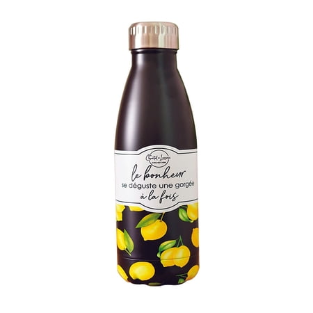 Chantal Lacroix - Reusable Water Bottle, Lemon Pattern - Walmart.ca