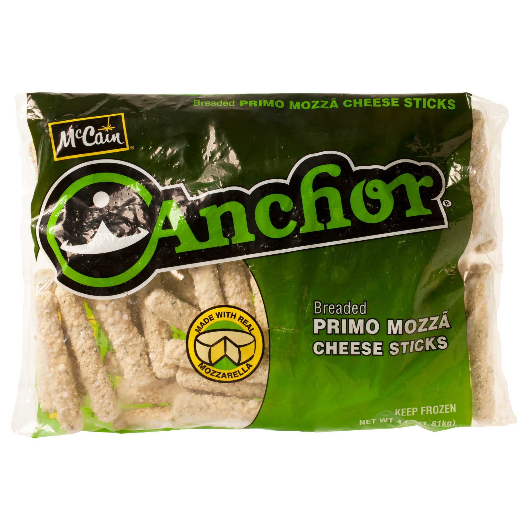 McCain Anchor Breaded Primo Mozzarella Cheese Stick - Appetizer, 4 ...