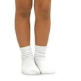 TeeHee Kids Girls Cotton Basic Crew Socks, Non-Skid, 6 Pair Pack ...